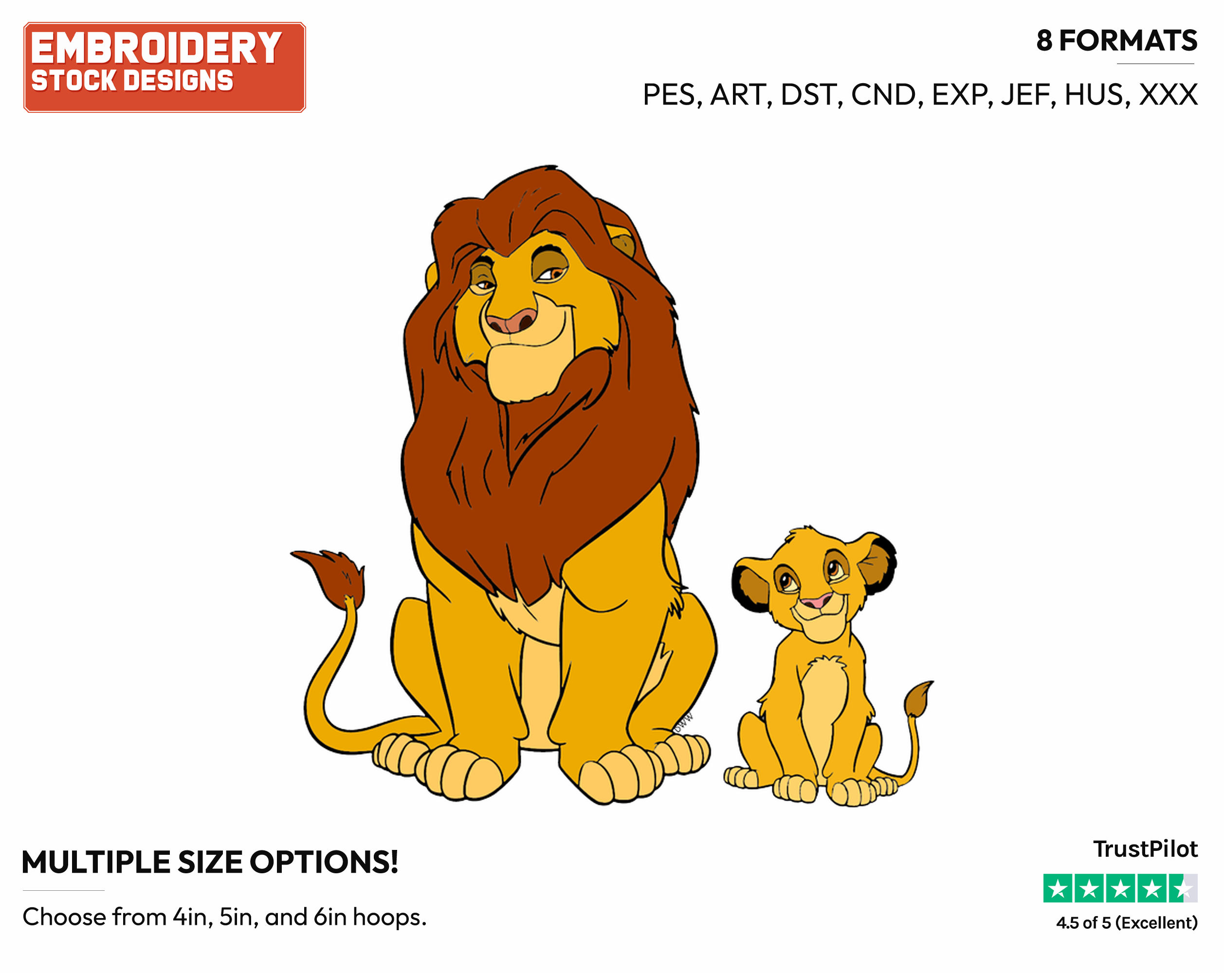 Young Simba With Mufasa - Disney Characters - Father's Day - Holiday ...