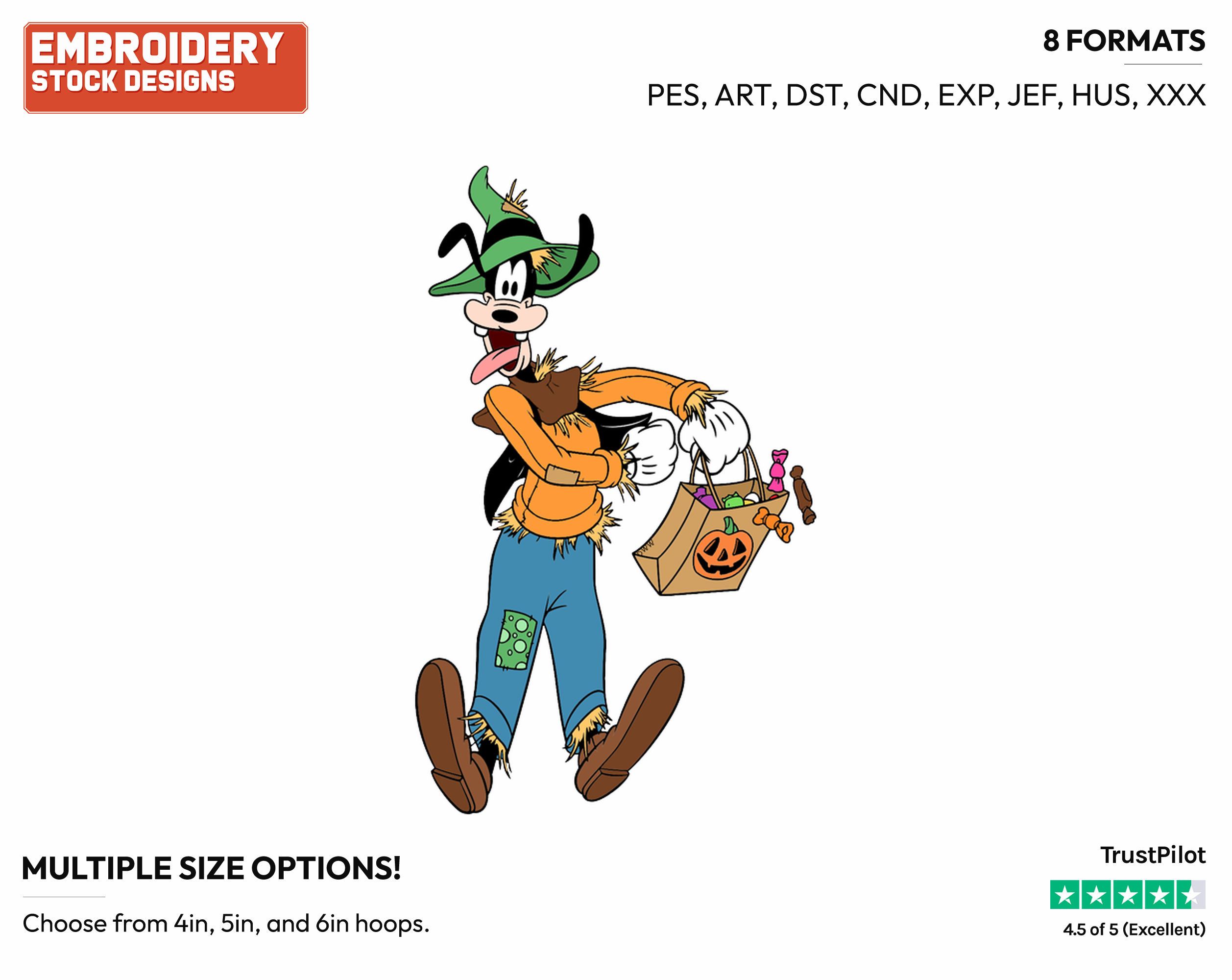 Goofy As A Scarecrow - Disney Characters - Halloween - Holiday Inspired ...