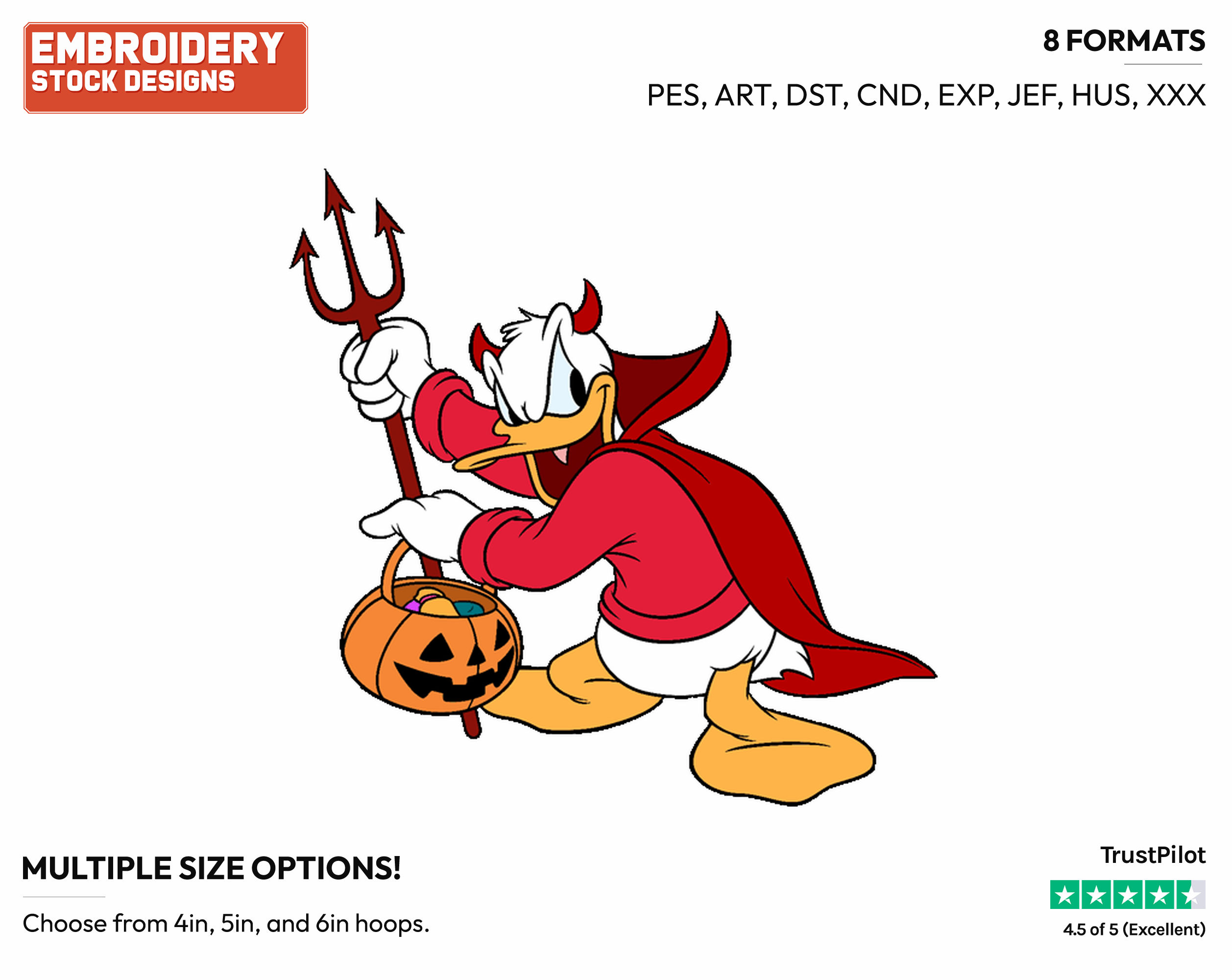 Devil Donald Duck - Disney Characters - Halloween - Holiday Inspired ...