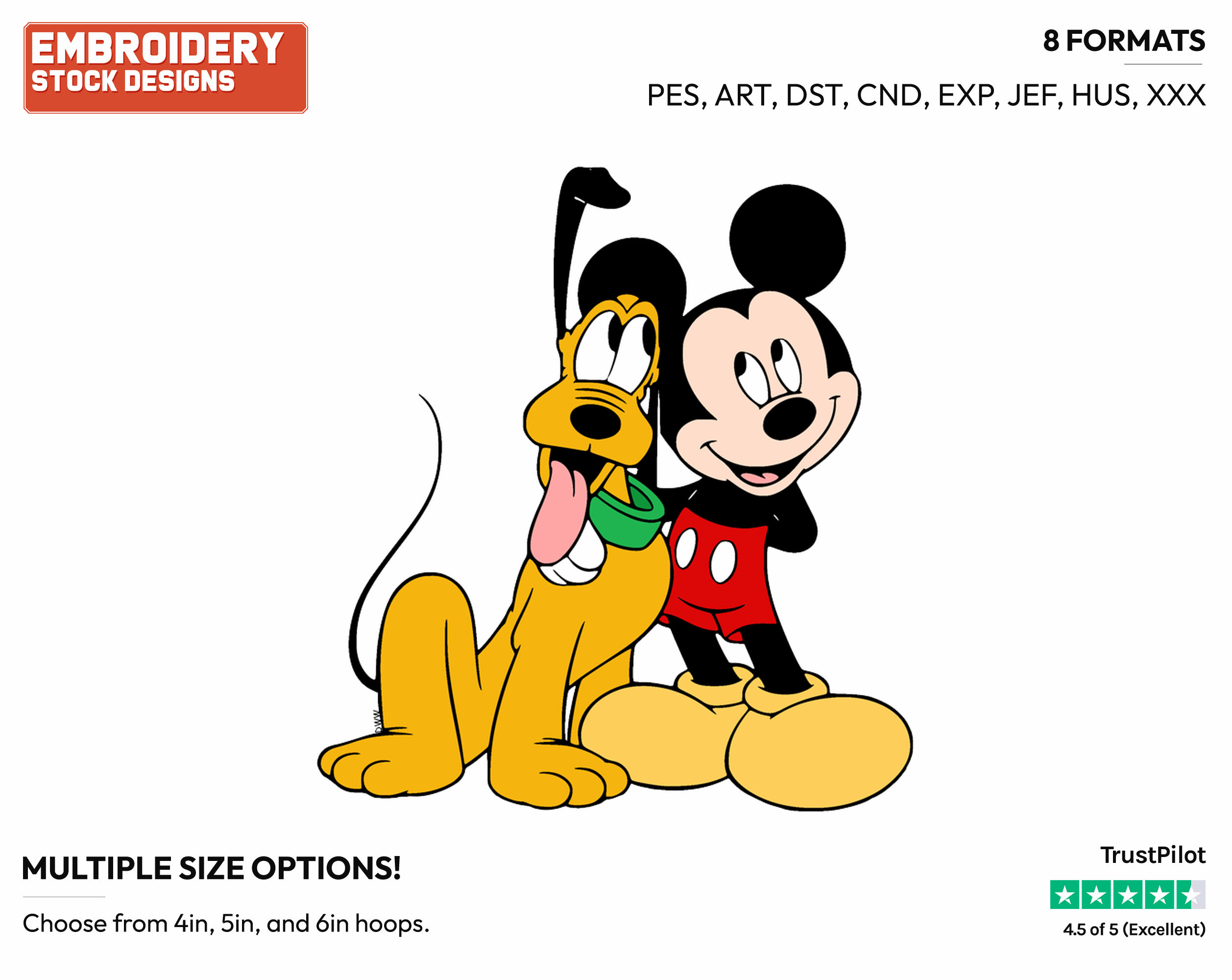 Mickey Mouse And Pluto Hugging - Disney's Mickey, Minnie & Pluto ...