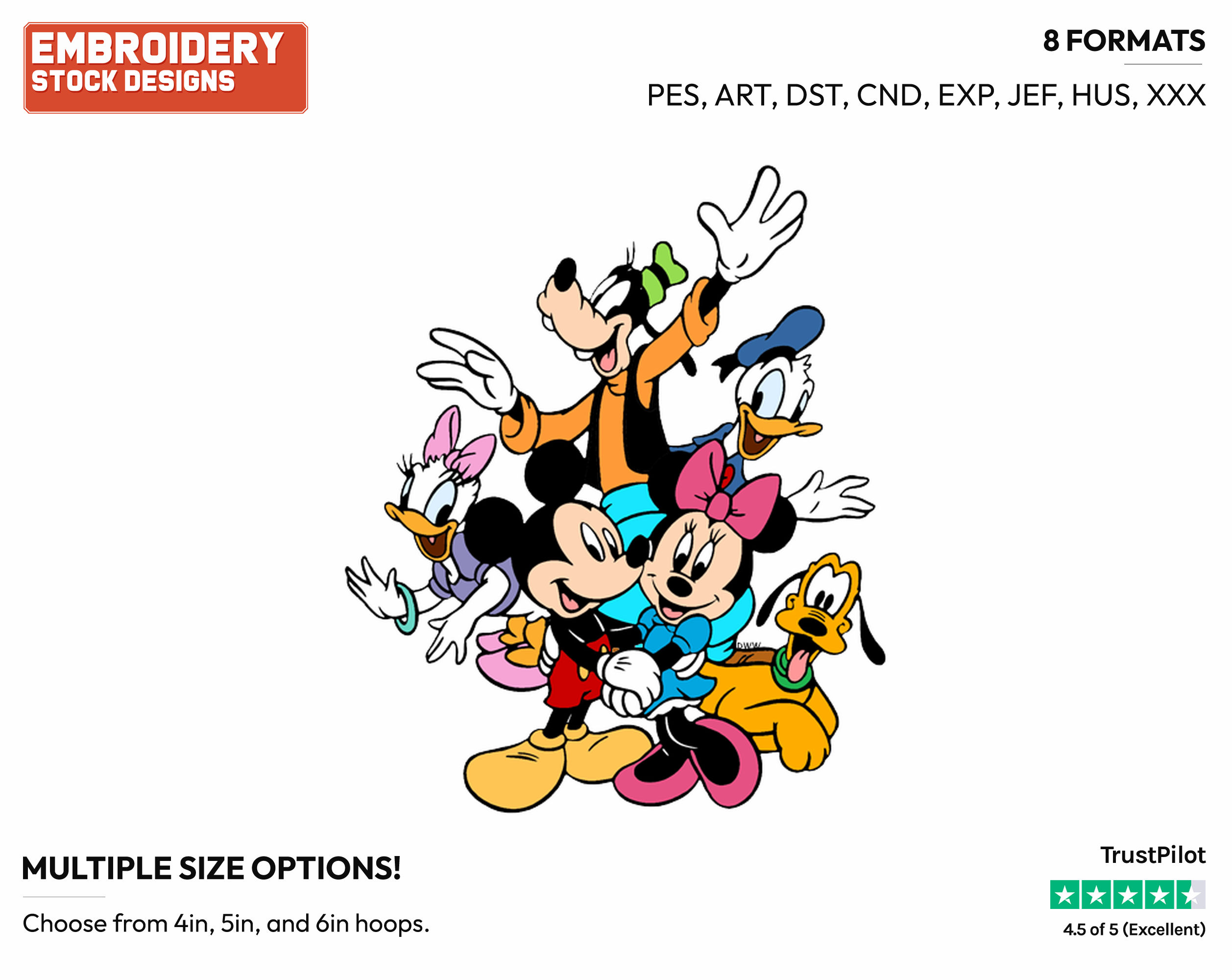 Mickey, Minnie, Donald, Daisy, Goofy, Pluto - Disney's Mickey Mouse ...