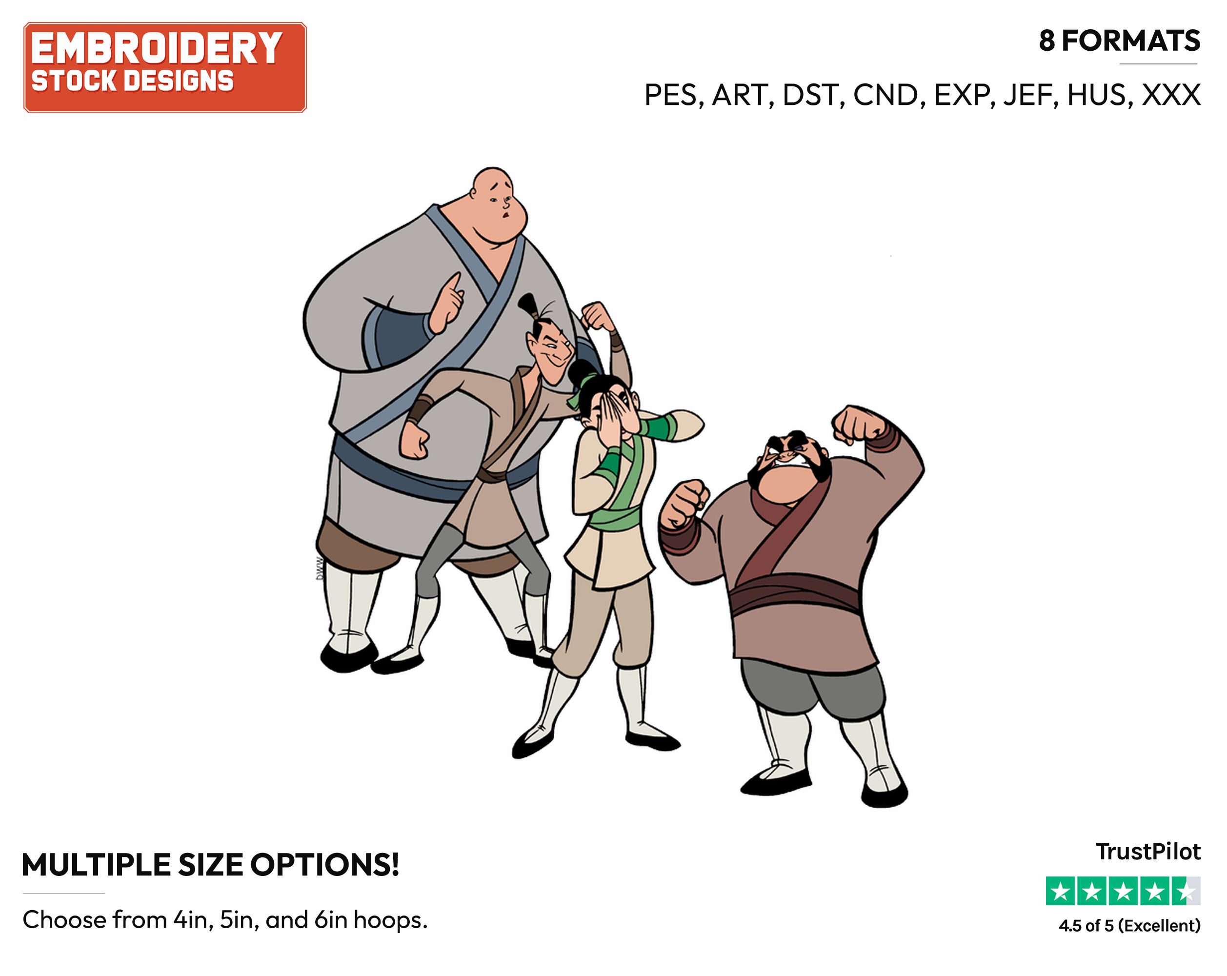 Yao About To Punch Mulan With Ling And Chien Po Watching - Disney's ...