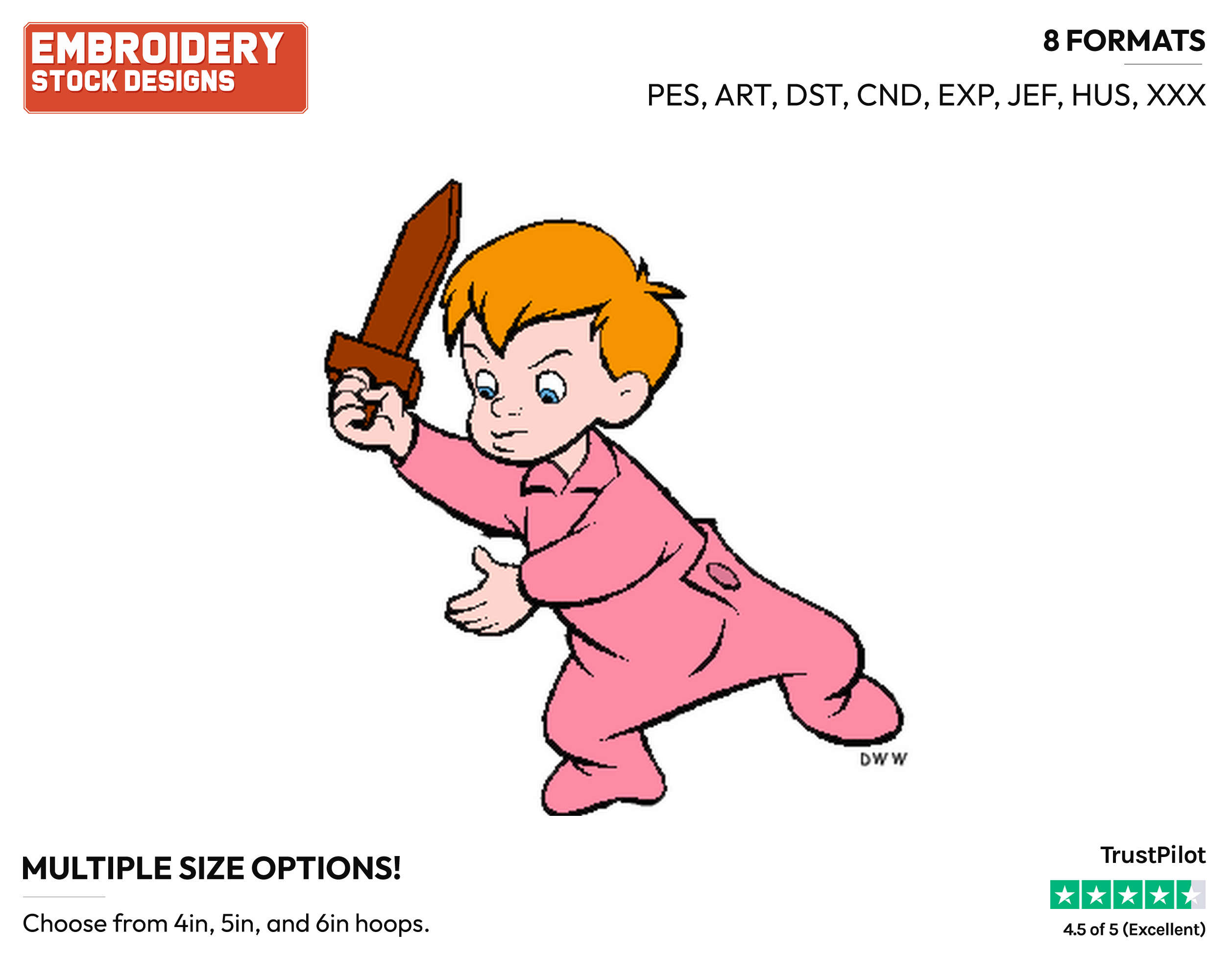 Michael Playing With Wooden Sword - Disney's Peter Pan & Tinker Bell ...