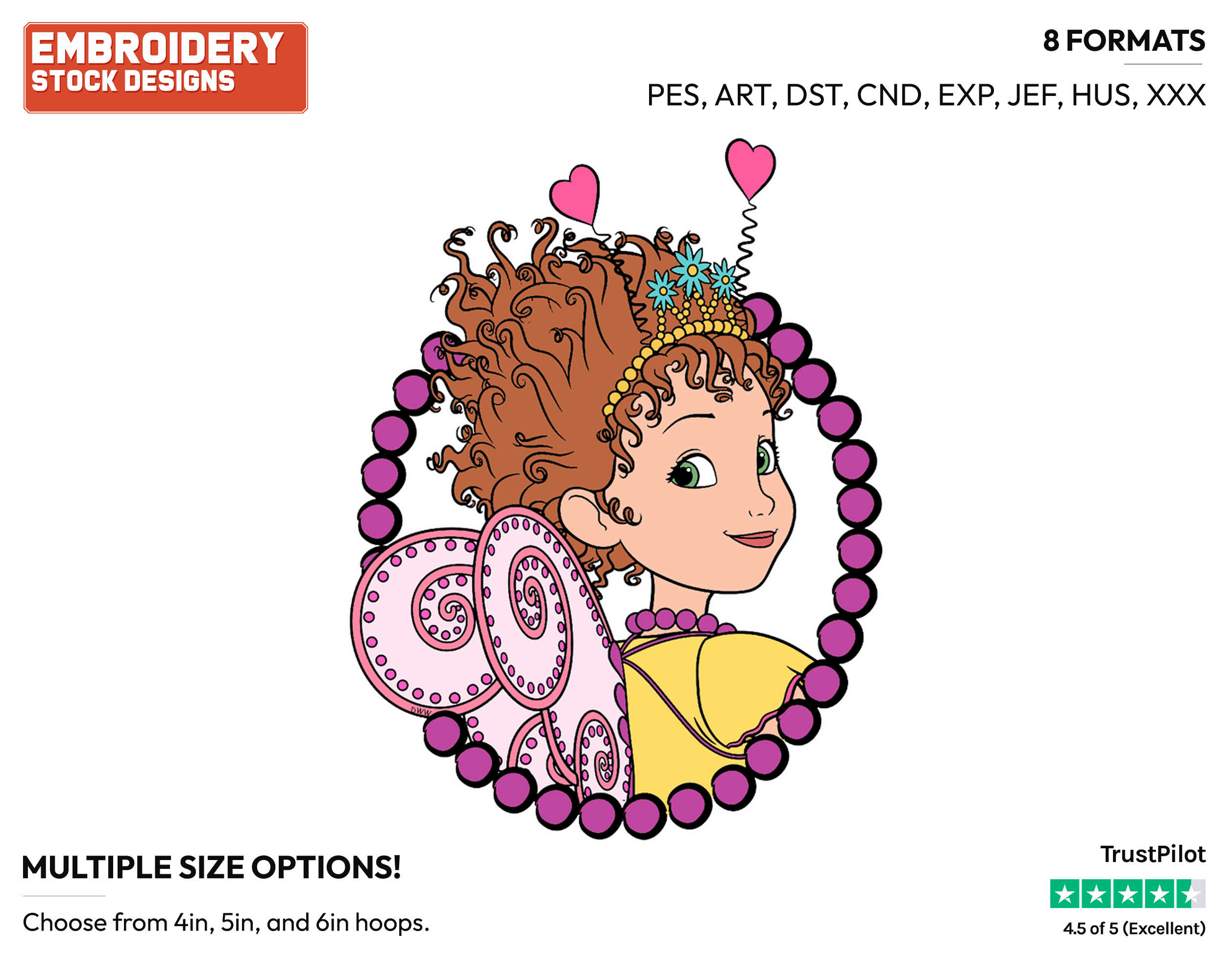 Fancy Nancy - Fancy Nancy - TV Shows - Disney Embroidery Design in 3 ...