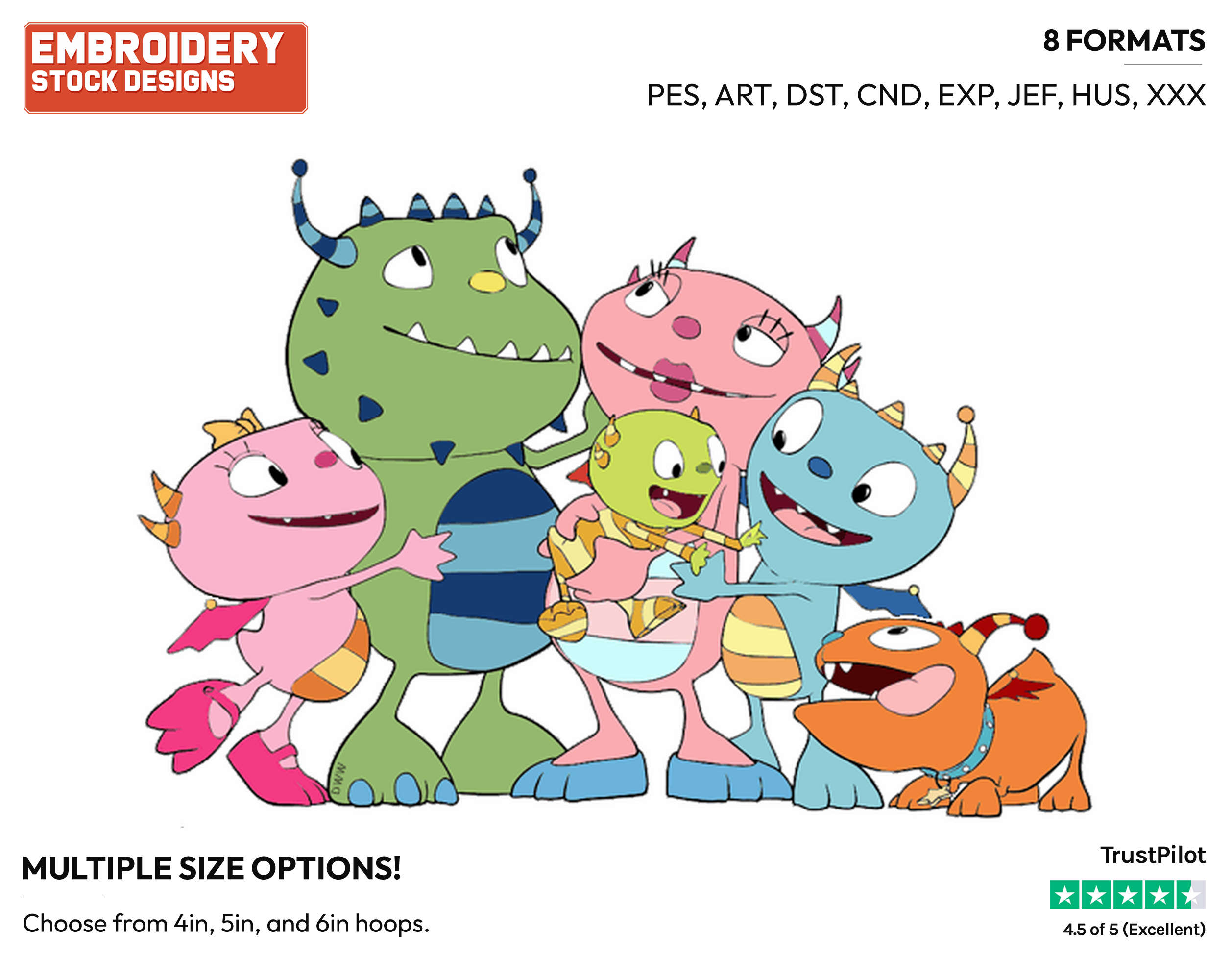 Daddo, Momma, Summer, Cobby, Ivor, Beckett - Henry Hugglemonster - TV ...