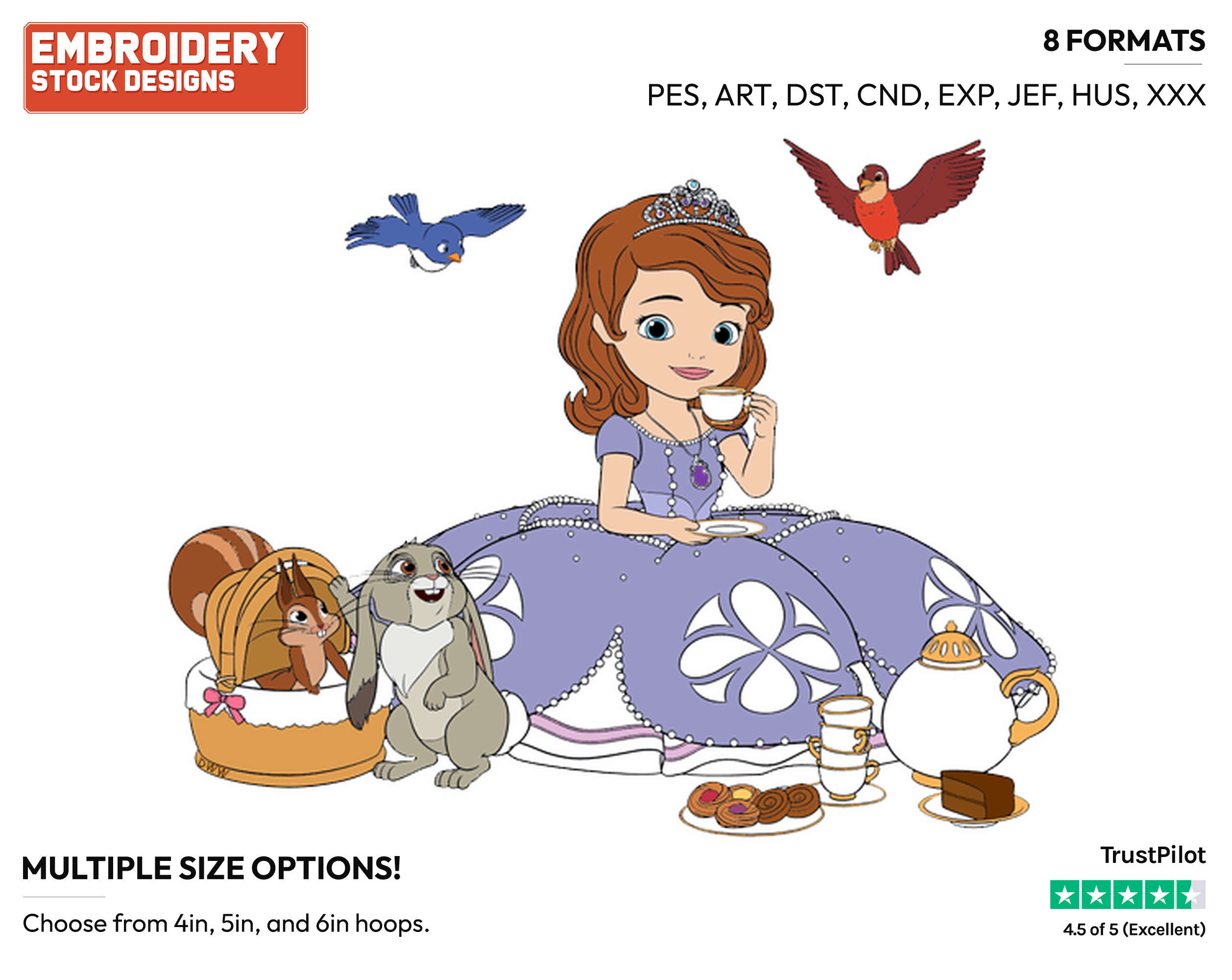 Sofia Having Tea - Sofia the First - TV Shows - Disney Embroidery ...