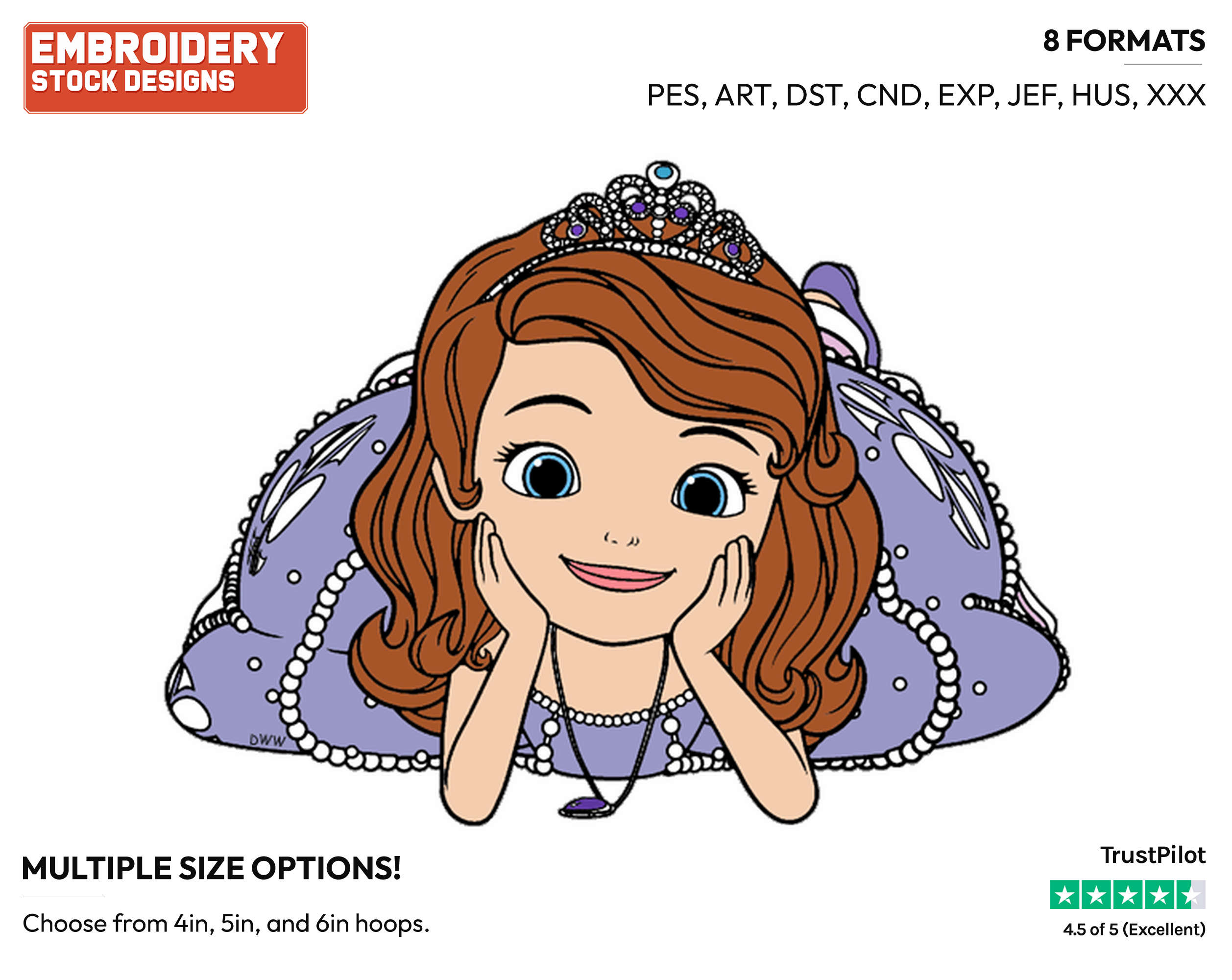 Sofia - Sofia the First - TV Shows - Disney Embroidery Design in 3 ...