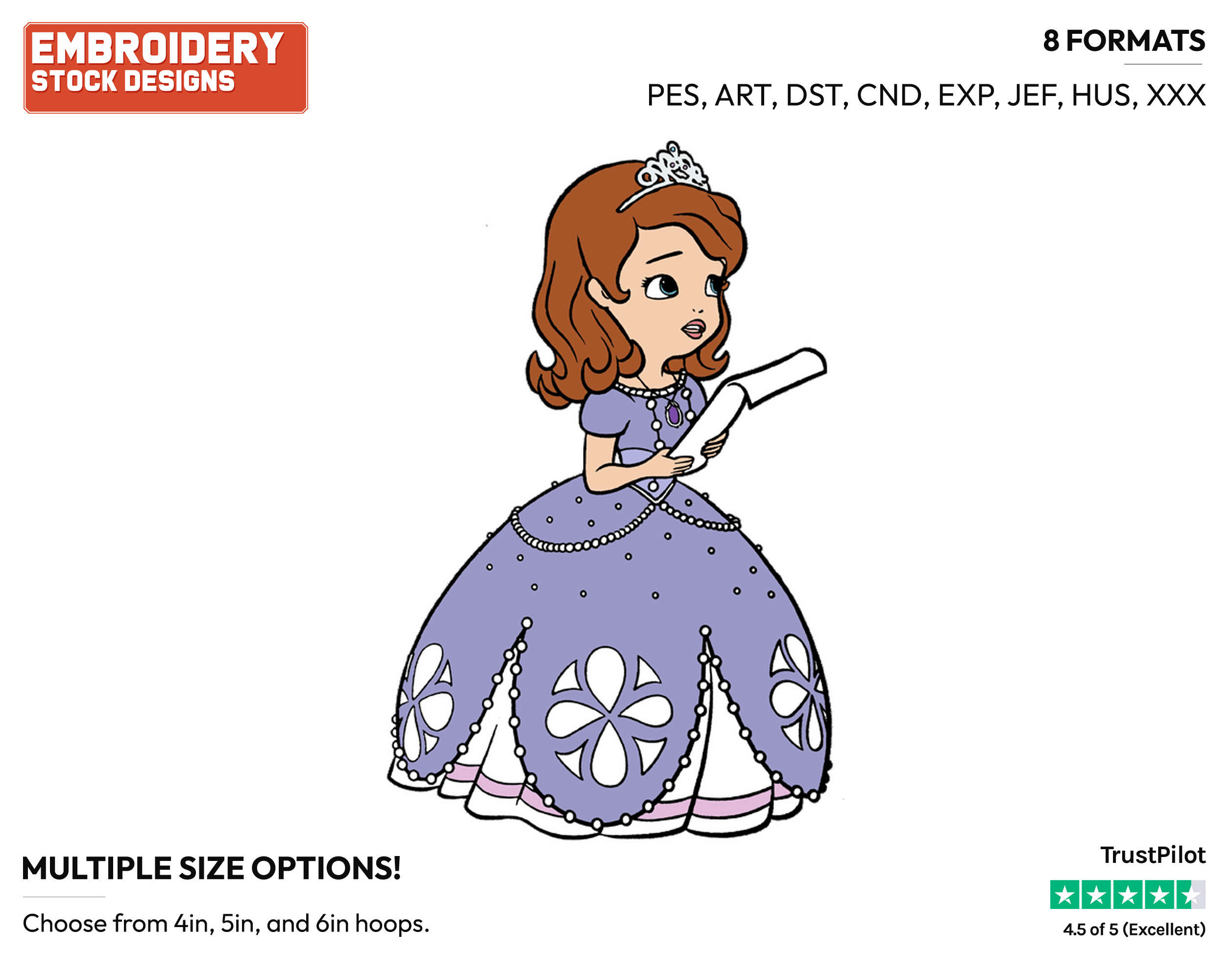 Sofia - Sofia the First - TV Shows - Disney Embroidery Design in 3 ...