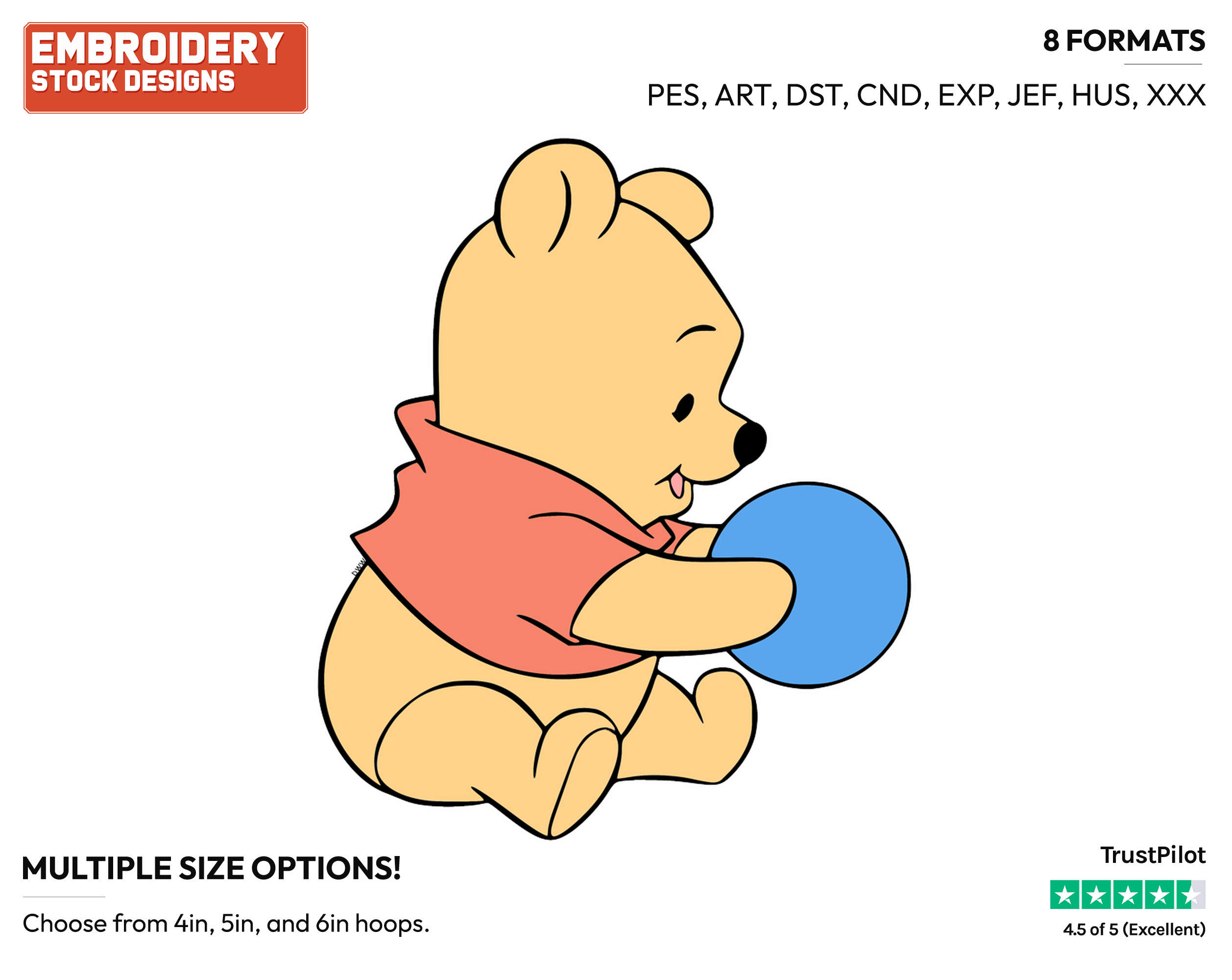 Baby Pooh Playing With A Ball - Baby Pooh - Winnie the Pooh - Disney ...