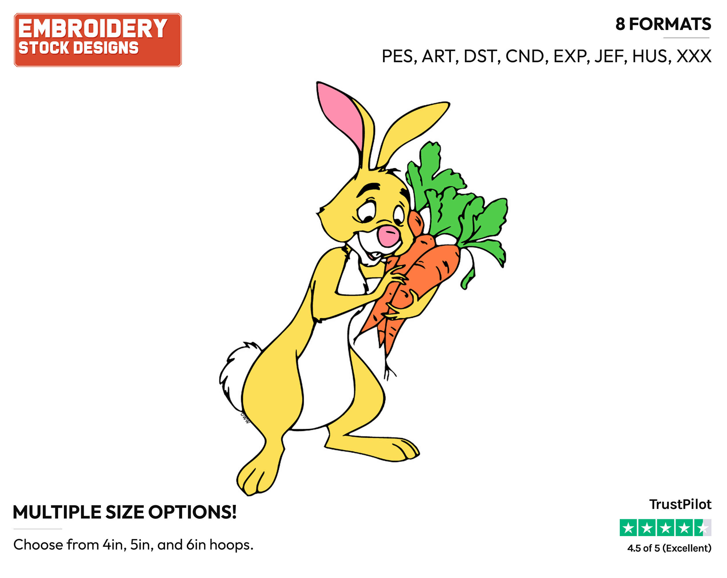 Rabbit With A Bunch Of Carrots - Rabbit - Winnie the Pooh - Disney ...