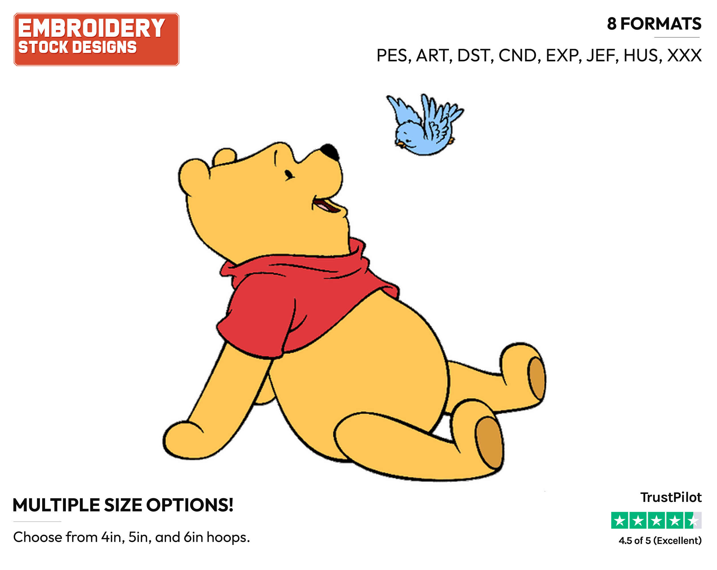 Winnie, Bird - Winnie the Pooh - Winnie the Pooh - Disney Embroidery ...