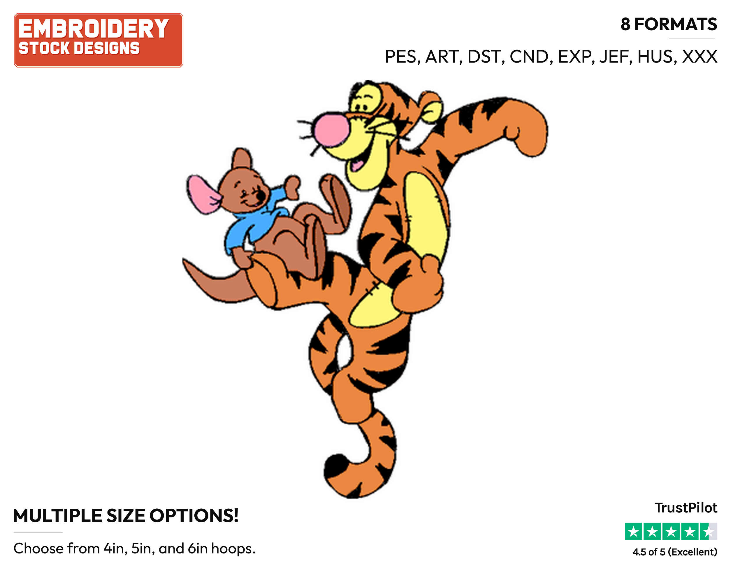 Tigger, Roo Bouncing - Piglet Tigger and Roo - Winnie the Pooh ...