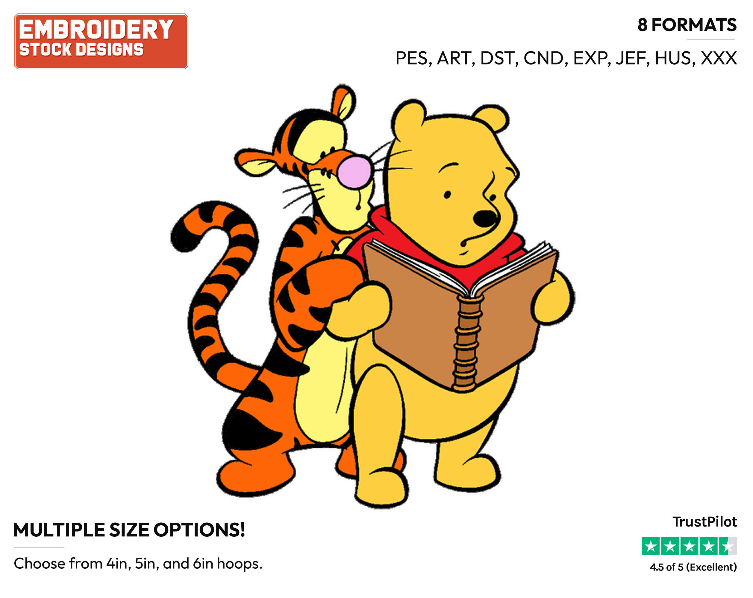 Pooh, Tigger Reading Book - Winnie the Pooh and Tigger - Winnie the ...