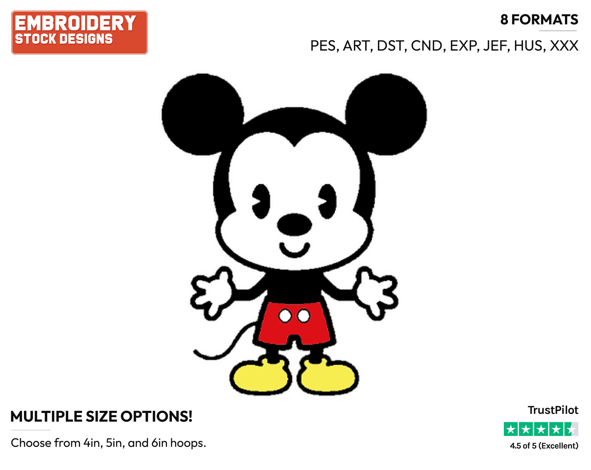 Mickey Mouse - Disney Chibi Cuties - Miscellaneous Designs - Disney ...
